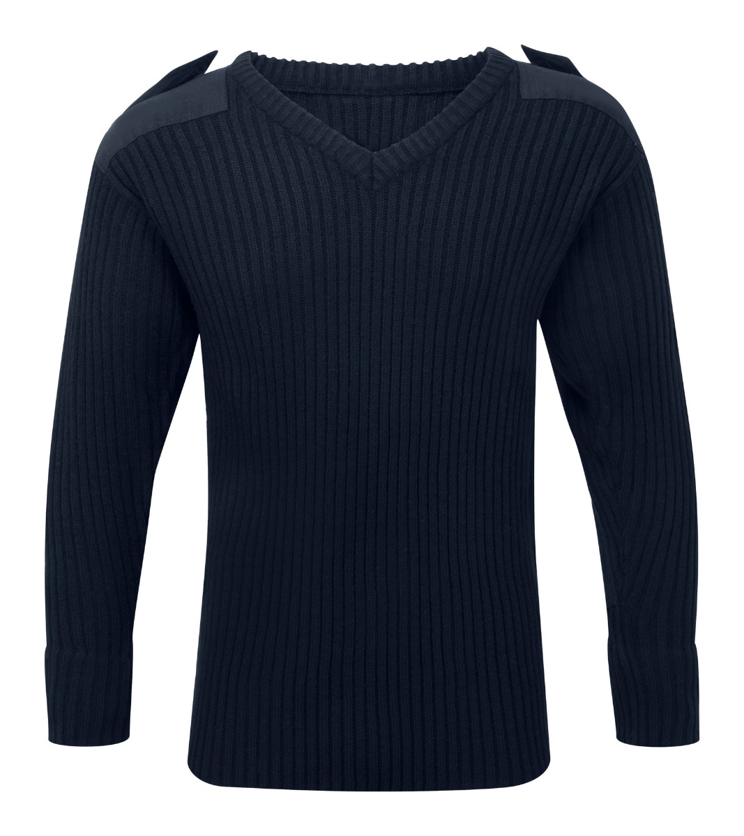 Fort Workwear V-Neck Combat Jumper - Navy Blue