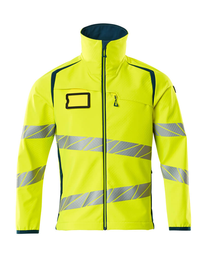 MASCOT 19002 Accelerate Safe Softshell Jacket - Mens - Hi-Vis Yellow ...