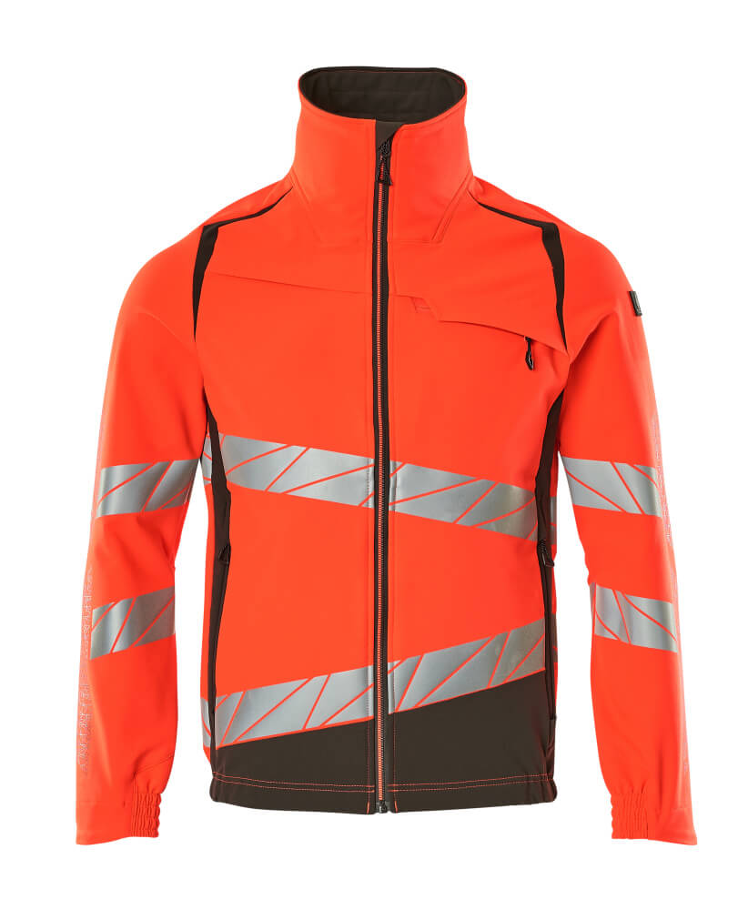 MASCOT 19009 Accelerate Safe Jacket - Mens - Hi-Vis Red/Dark Anthracite