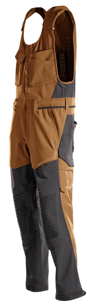 Mascot 22069 Combi Suit with Kneepad Pockets - Mens - Nut Brown/Black