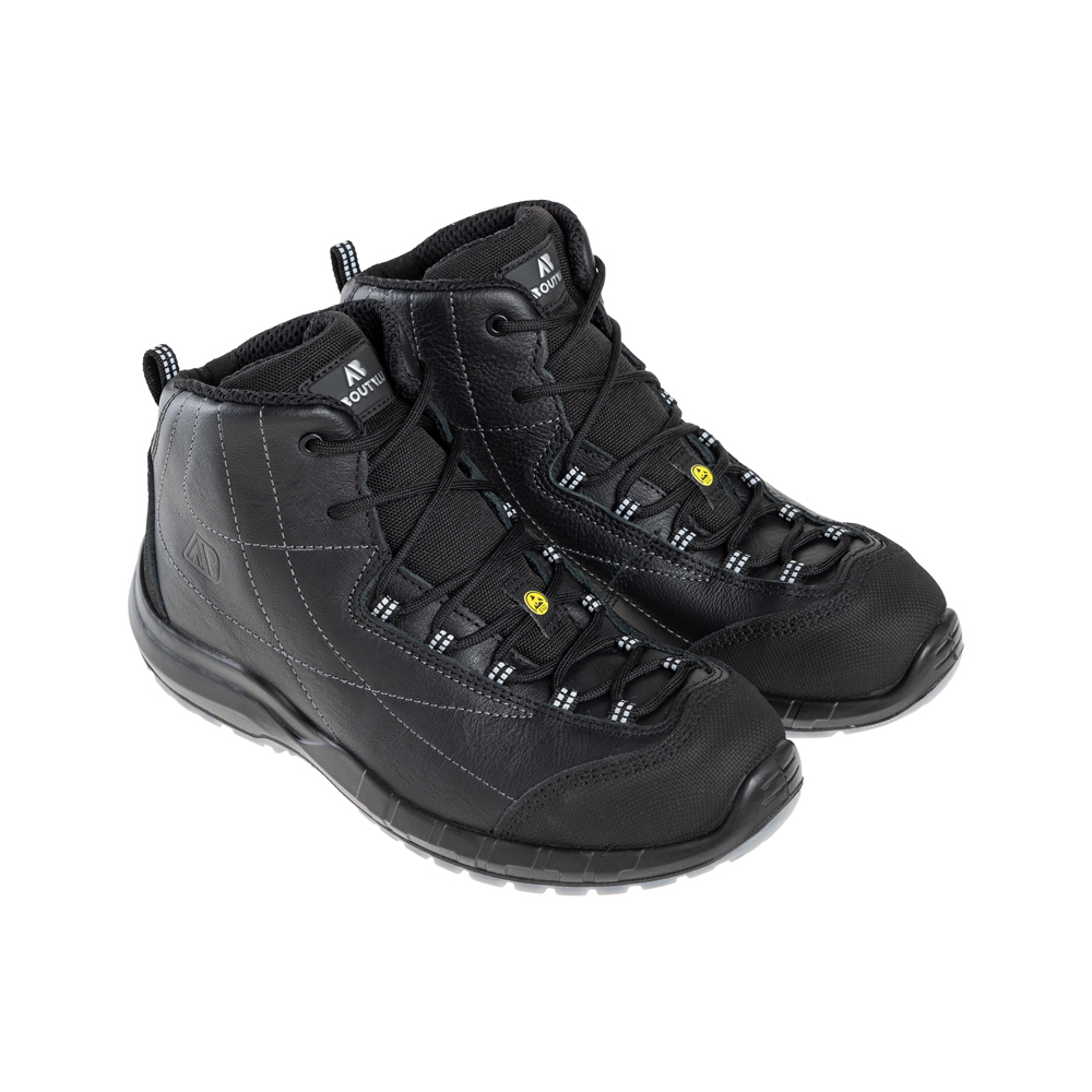 Aboutblu Evolution Falcon Mid Safety Boot - S3 ESD SRC - Black