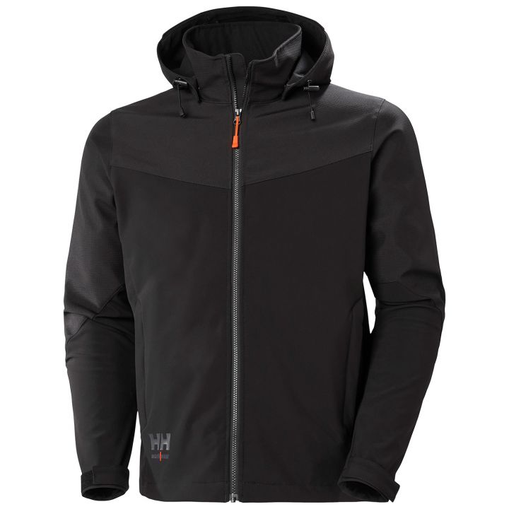 Helly Hansen 74290 Oxford Hooded Softshell Jacket - Black