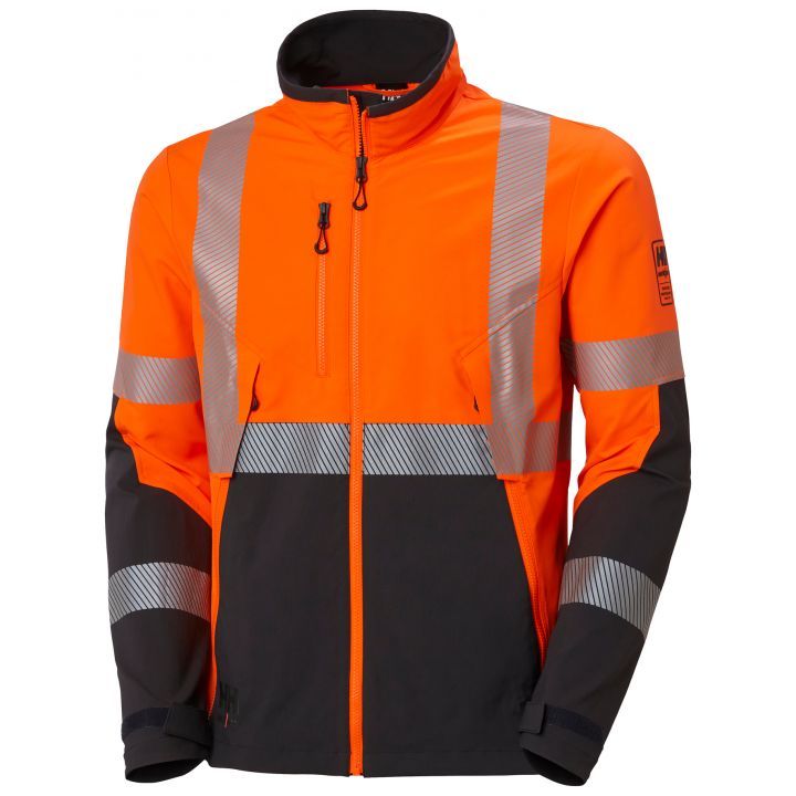 Helly Hansen 77203 ICU BRZ Jacket - Hi Vis Orange/Ebony