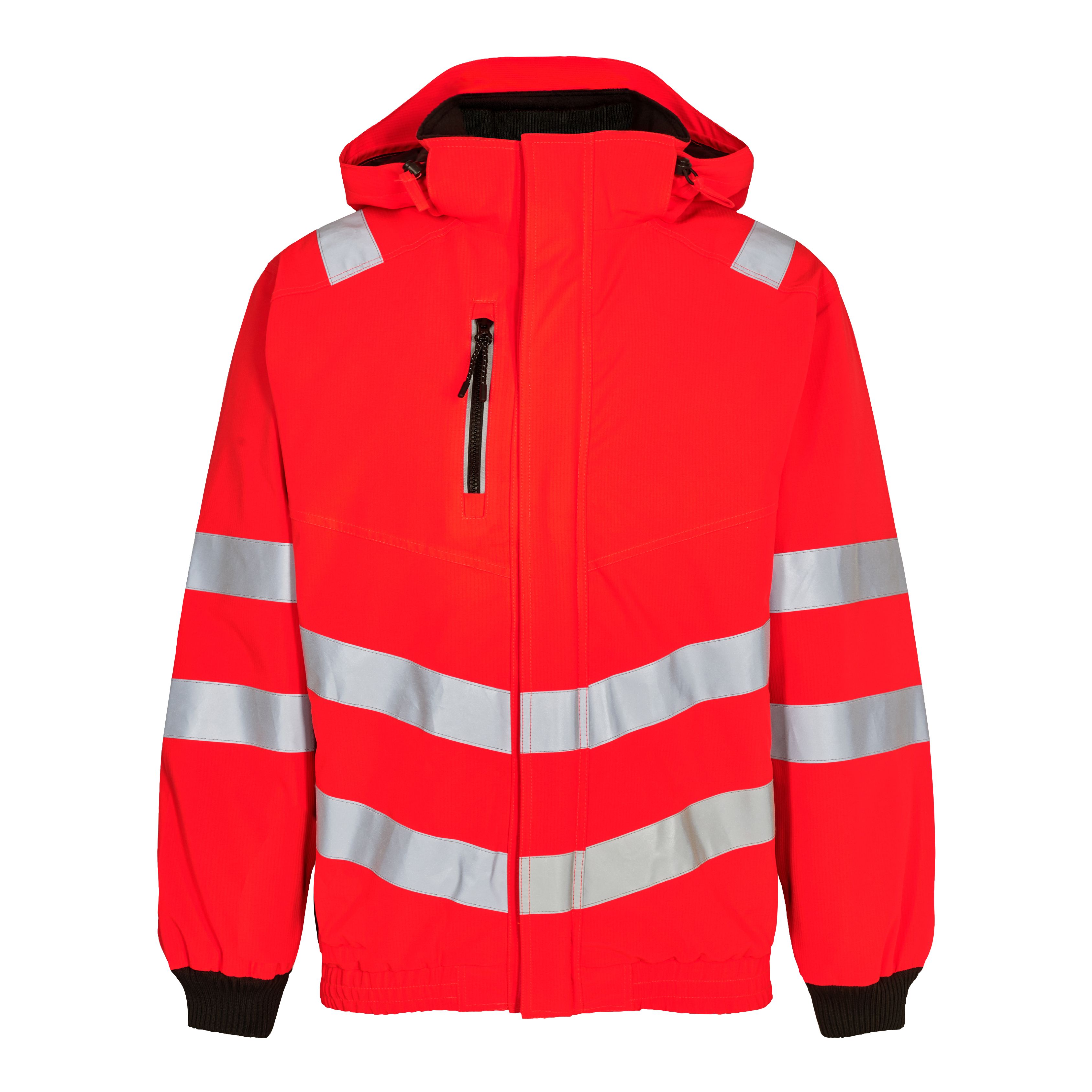 Engel Safety Pilot Jacket (1246-930) - Hi-Vis Red/Black
