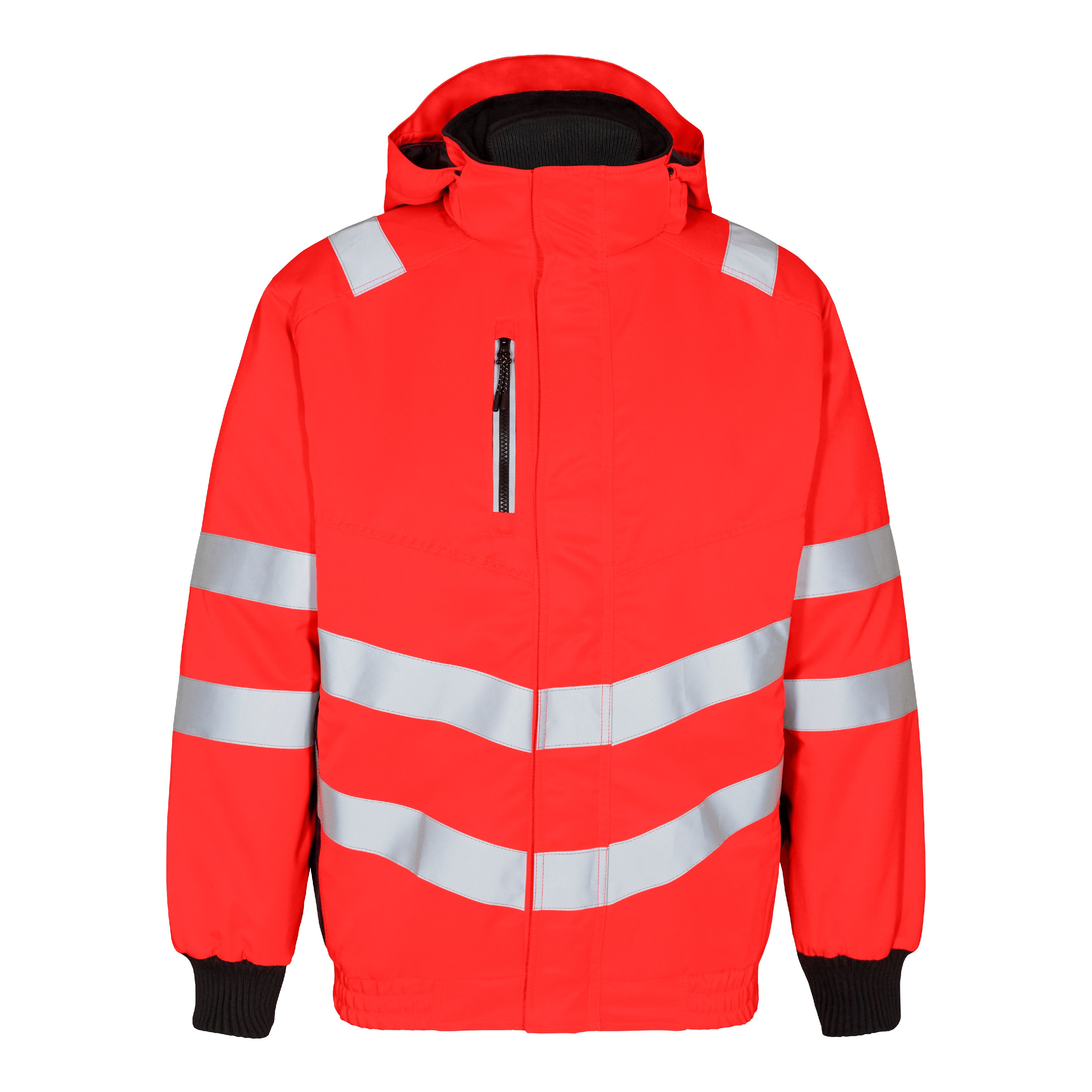 Engel Safety Pilot Jacket (1247-935) - Hi-Vis Red/Black