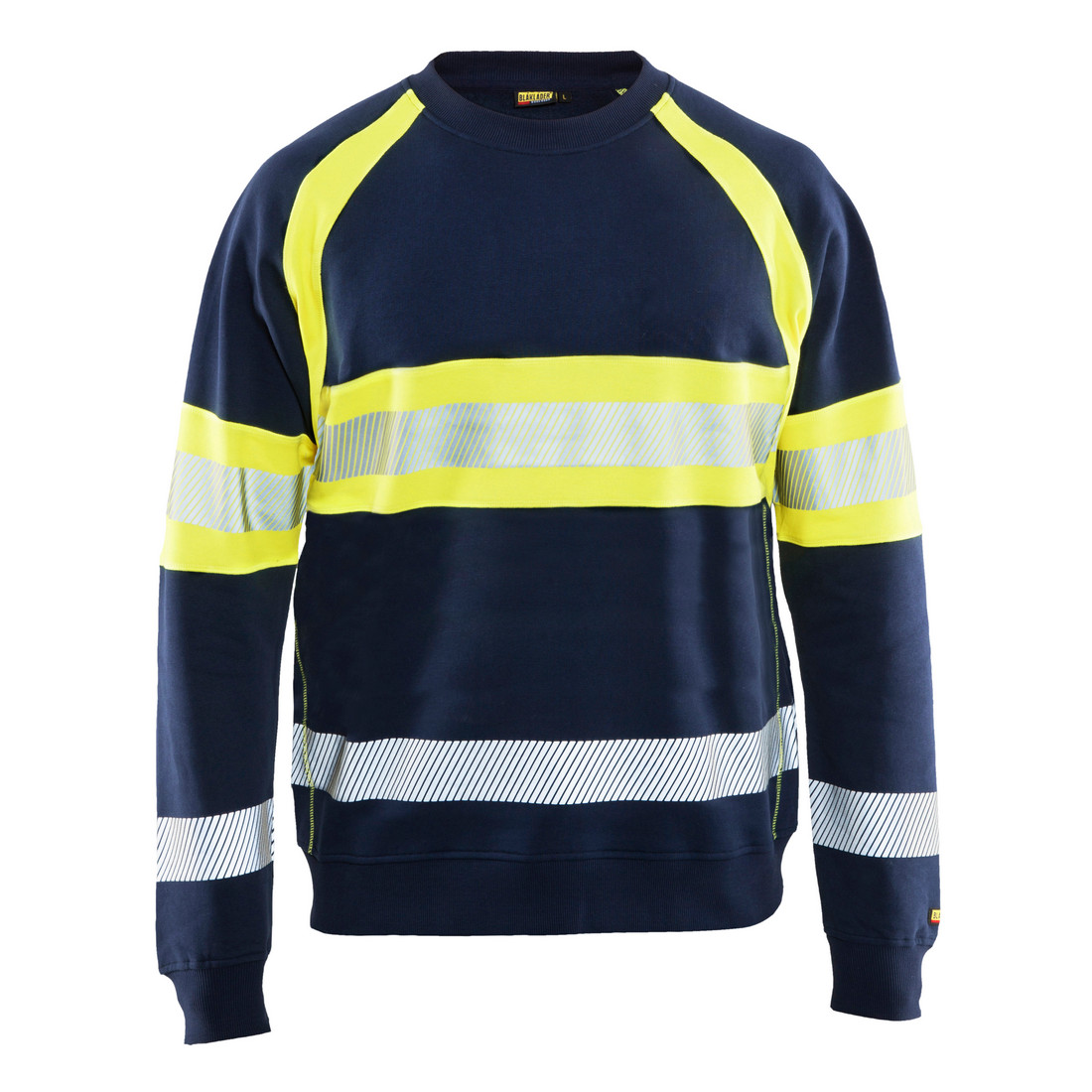 Blaklader 3359 High Vis Sweater Navy Blue/Yellow