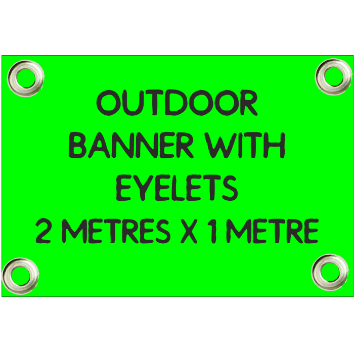 Vinyl PVC banner 2M x 1M