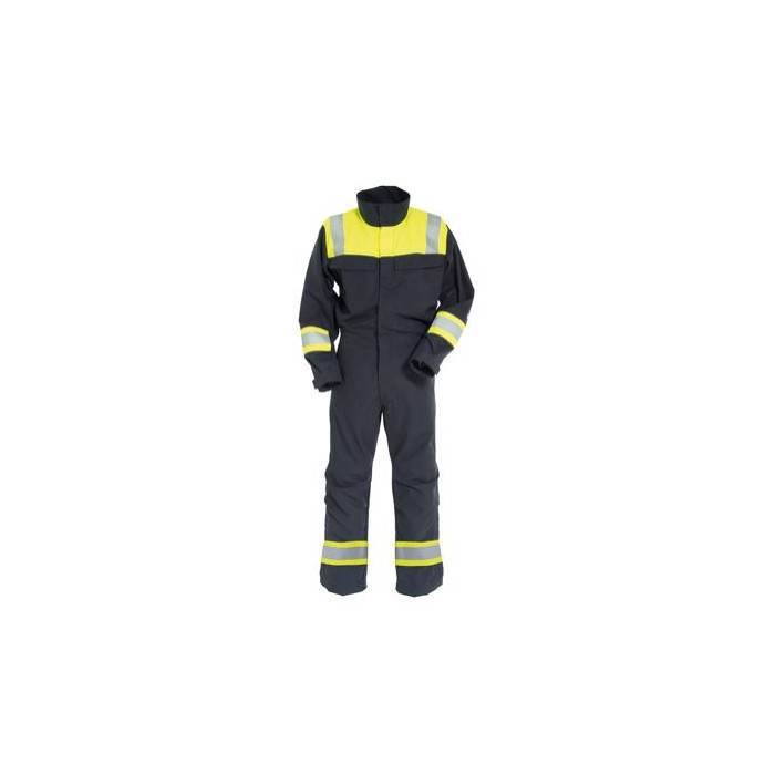 Tranemo 6011 Tera TX NM Boilersuit Navy/High Vis Yellow
