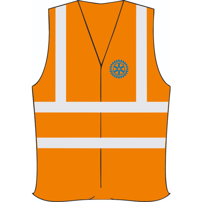 Rotary Wheel Blue - Hi-Vis Waistcoat Vest (Orange)