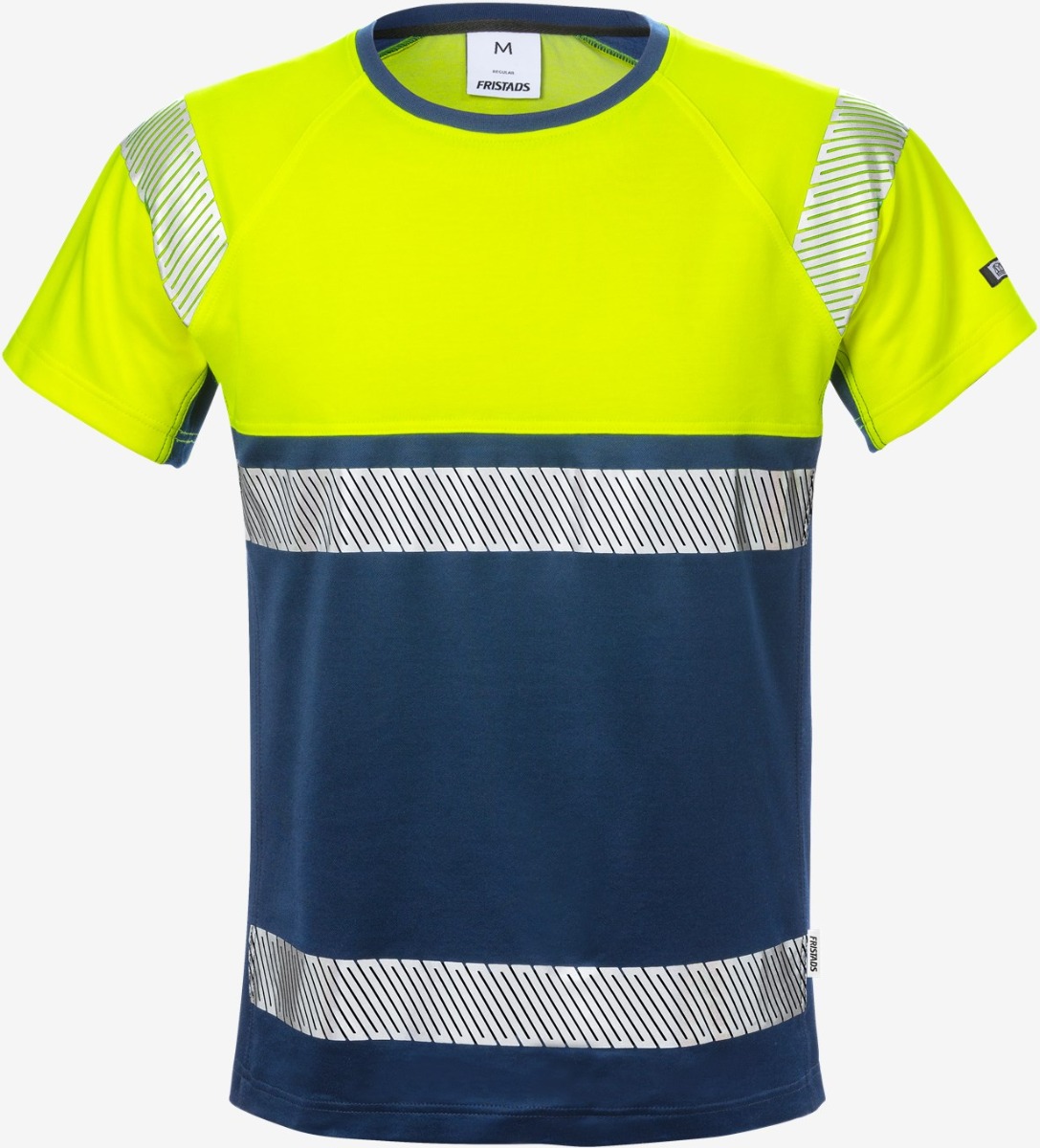 Fristads High Vis T-Shirt CL 1 7518 THV Hi Vis Yellow/Navy