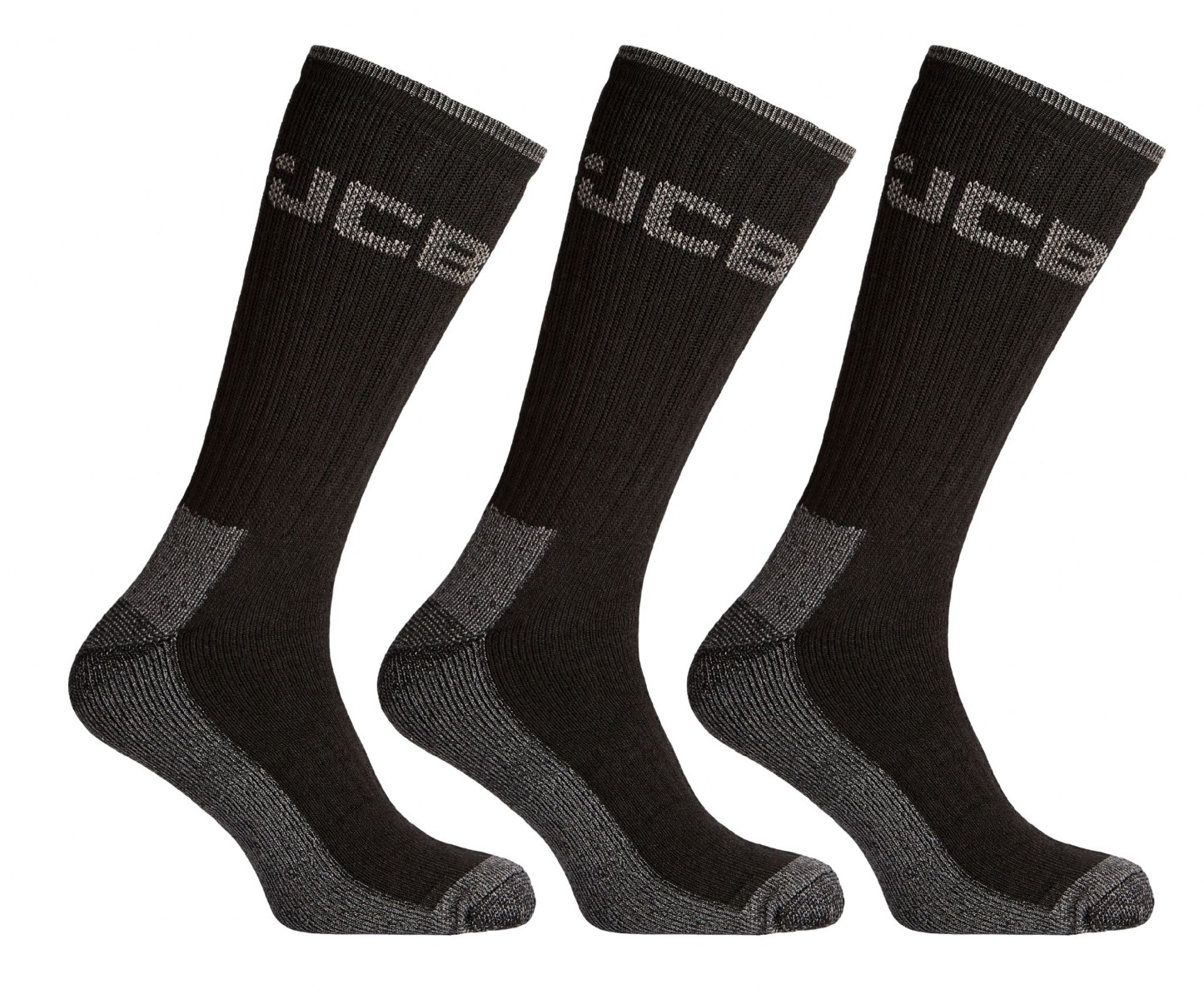 JCB Socks JCBX000108 3Pk Heavy Duty Work Socks - Size 6-11