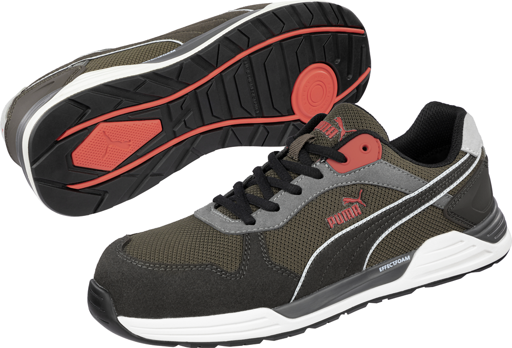 Puma Frontside Ivy Low Safety Trainers S1P ESD HRO SRC (Brown / Ivy)